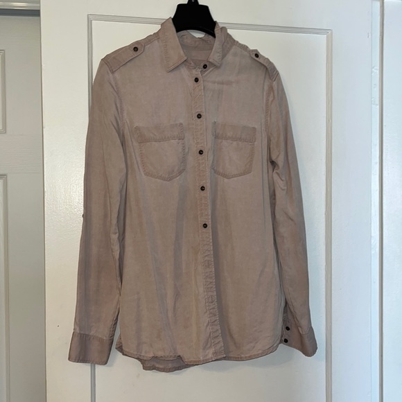 Express | Tops | Express Brand Button Down Shirt Boyfriend Cut Soft Jean Inspired Fabric | Poshmark